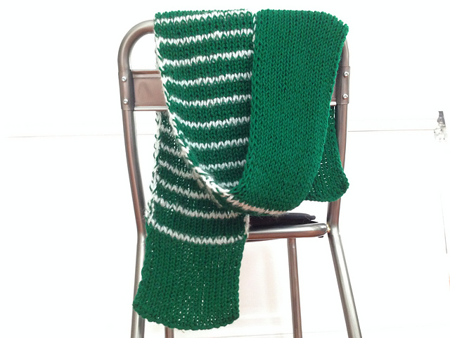 Ravelry: Sideline to Hash Marks - the Football Field Scarf pattern by ...