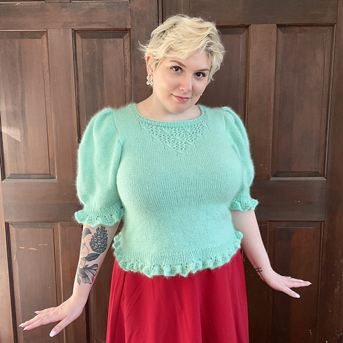 Ravelry: Sugarplum Crop pattern by Jamie Hoffman