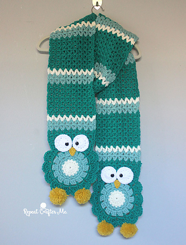 Ravelry: Owl Super Scarf pattern by Sarah Zimmerman