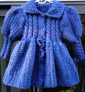 Ravelry: Blue Coat for Girls pattern by Luba Roytberg