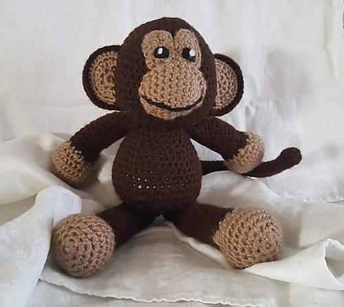 Ravelry: Huggable Crochet Monkey pattern by Crochety Lady Creations