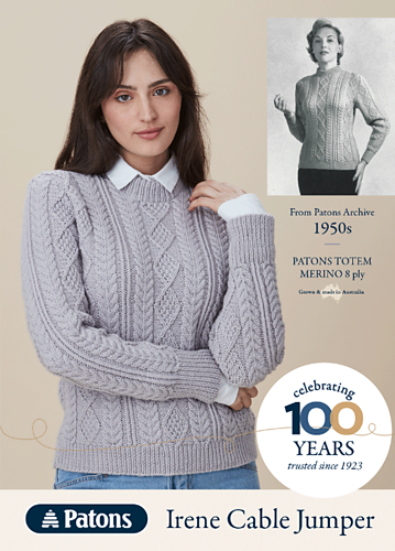 Ravelry: Irene Cable Jumper pattern by Patons Australia