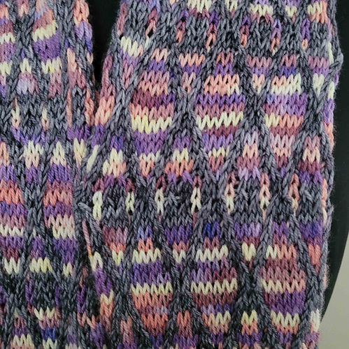 Ravelry: Stained Glass Sunrise Scarf pattern by Kirei Knitting Designs