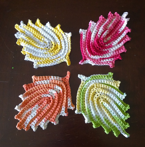 Ravelry: Autumn Leaves Dish/Wash Cloth or Hot Pad pattern by Elizabeth ...