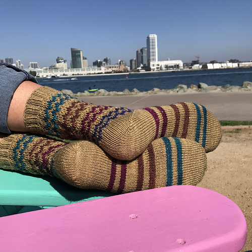 Ravelry: Shoreline Socks pattern by Wendy Gaal