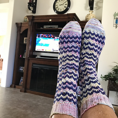 Ravelry: Shoreline Socks pattern by Wendy Gaal