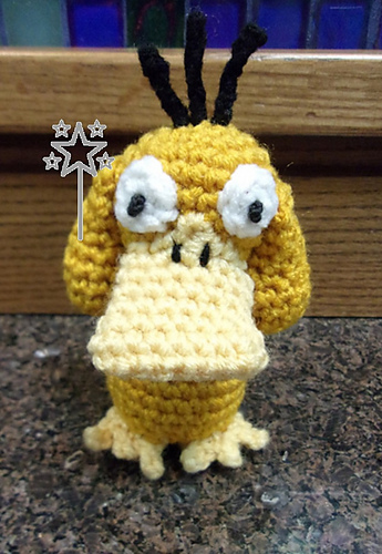 Ravelry: Psyduck Pokemon pattern by Nichole's Nerdy Knots
