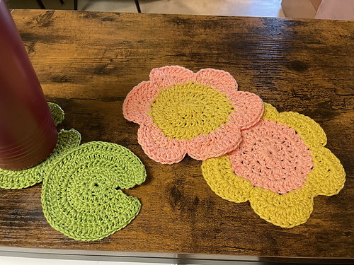 Ravelry: Flower Power Coasters - 6 Petals pattern by The Crochet Fix