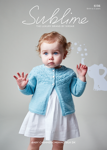 Ravelry: Textured Yoke Cardigan 6136 pattern by Sublime Yarns