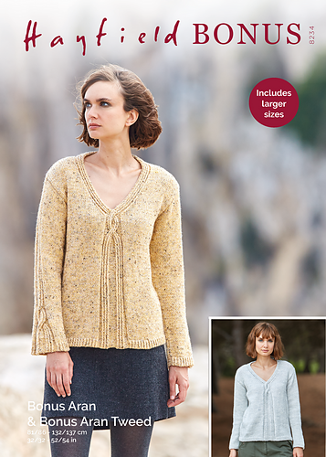 Ravelry: Twisted Ribbon Sweater 8234 pattern by Hayfield
