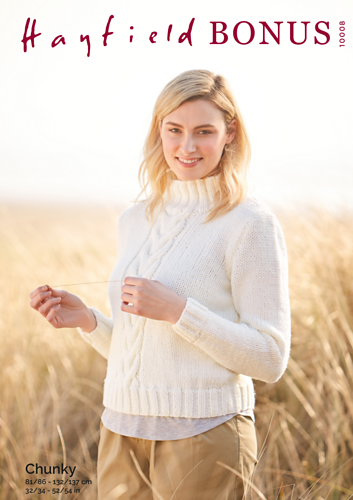Ravelry: Bonus Chunky Sweater 10008 pattern by Hayfield