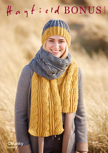 Ravelry: Bonus Chunky Hat 10009 pattern by Hayfield
