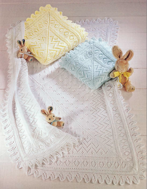 Ravelry: Lace Baby Shawls/Blankets 3983 pattern by Sirdar