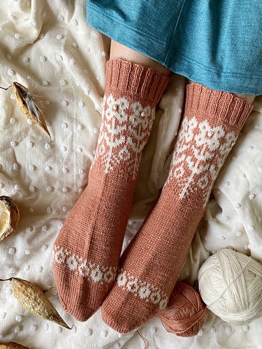 Ravelry: Flower Gathering Socks pattern by Allison Lutes