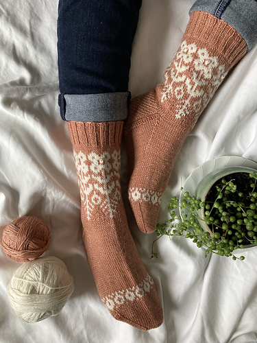 Ravelry: Flower Gathering Socks pattern by Allison Lutes