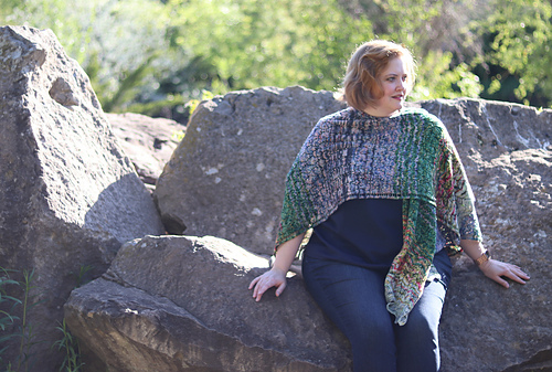 Ravelry: Falling Leaves Ruana pattern by Genevra Lee