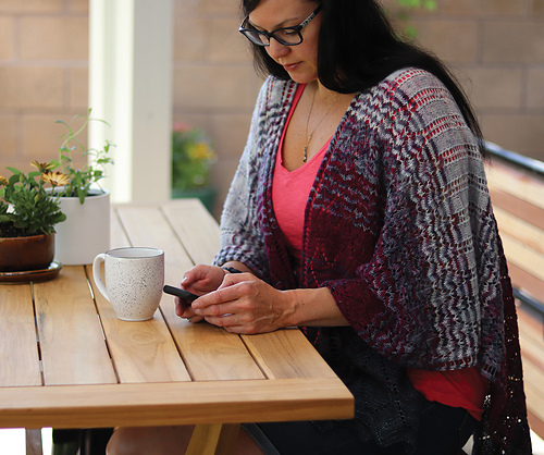 Ravelry: Falling Leaves Ruana pattern by Genevra Lee