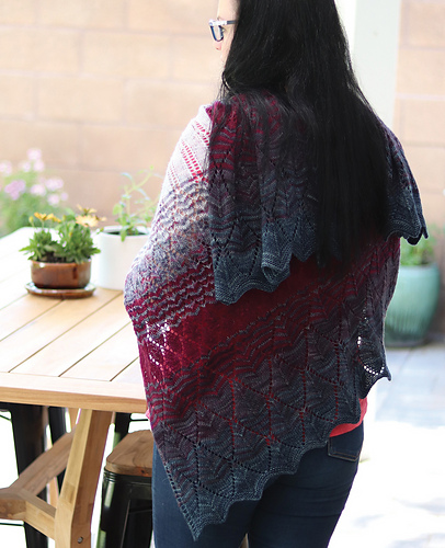 Ravelry: Falling Leaves Ruana pattern by Genevra Lee