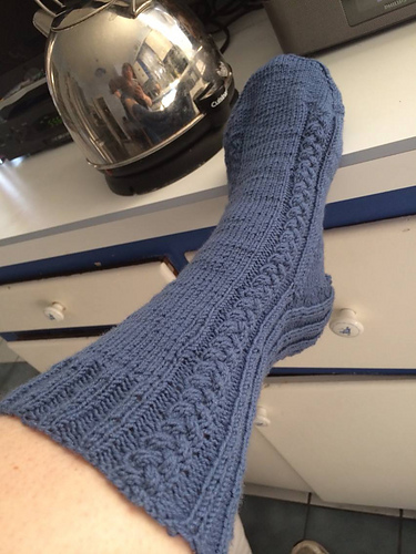 Ravelry: Olive Braided Cable Socks pattern by Ronny Lange