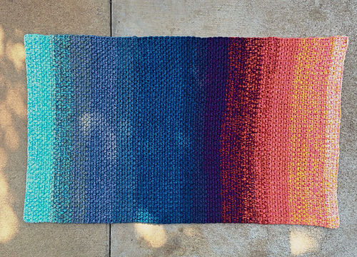 Ravelry: Linen Stitch Scrap Rug pattern by Pia Thadani