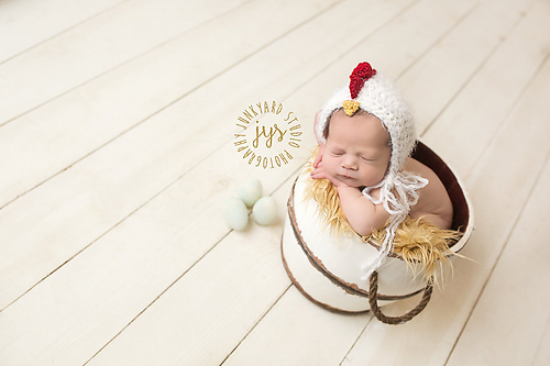 Ravelry: Rooster Chicken Bonnet pattern by Three Birds Patterns