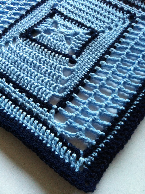 Ravelry: Rectangle Tangle 12" Afghan Square pattern by Shelley Husband