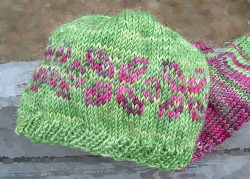 Ravelry: Easy Fair Isle Hat with Mittens pattern by Kat Oliver