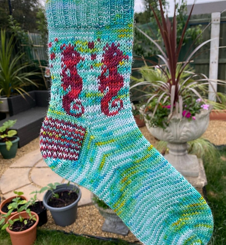 Ravelry: Coastal Canter Seahorse Socks pattern by Melia Knits