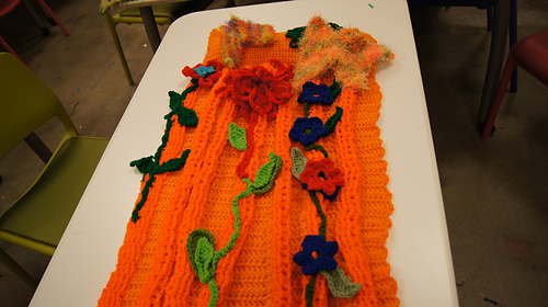 Ravelry: stacycantrell's Yarn-bomb Greek Column for tree or pole