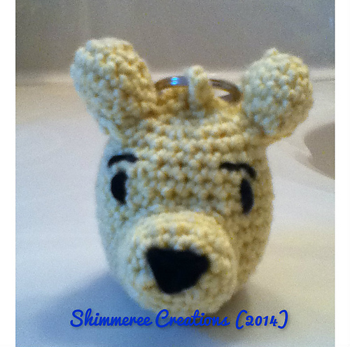 Ravelry: Amigurumi Bear Head Keychain pattern by Jenn Mulherin