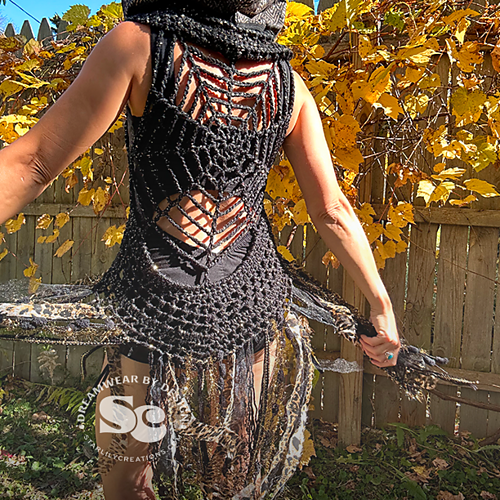 Ravelry: SpiderWeb Fae Vest pattern by Jennifer Xerri