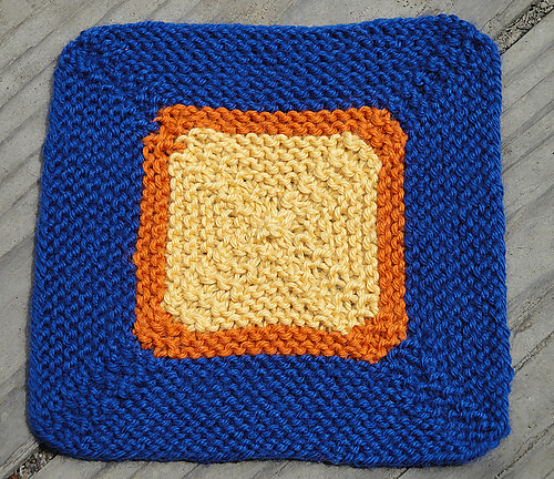 Ravelry: Garter Outside-In Mitered Square pattern by Jessica Fielder