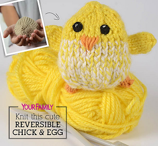 Ravelry: Reversible Baby Chick pattern by Samantha Steele