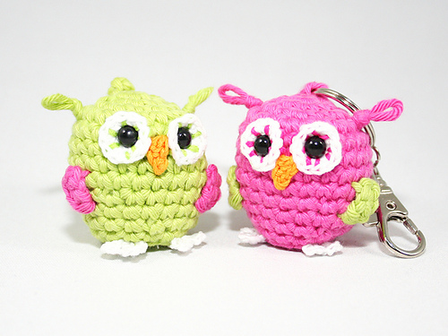 Ravelry: Owl - Key Chain pattern by Stephanie Risthaus