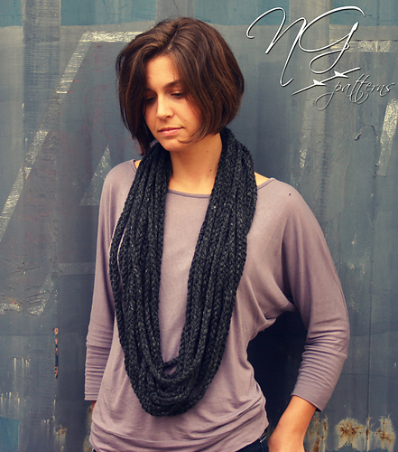 Ravelry: Braided Infinity Scarf pattern by Stephanie Sario