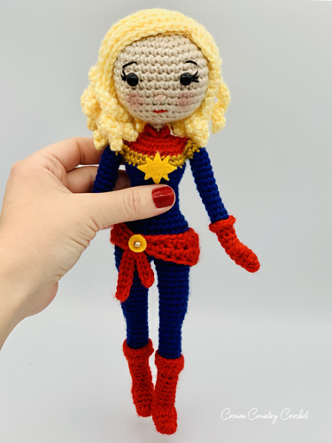 Ravelry: Captain Marvel Avengers Doll pattern by Stevie Hill