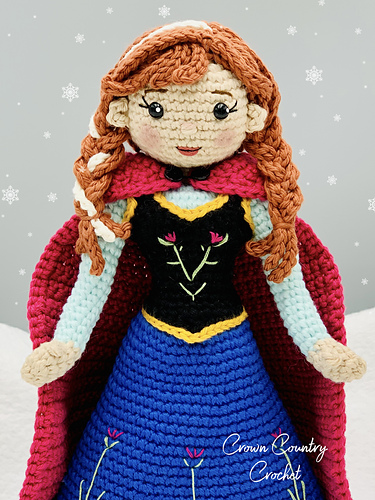 Ravelry: Winter Princess Anna Doll pattern by Stevie Hill
