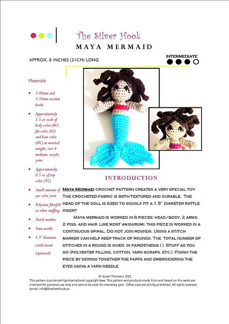 Ravelry: Maya Mermaid pattern by The Silver Hook
