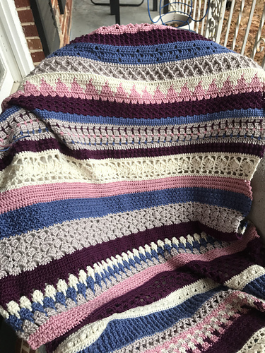 Ravelry: Crochet Striped Afghan pattern by Lena Skvagerson