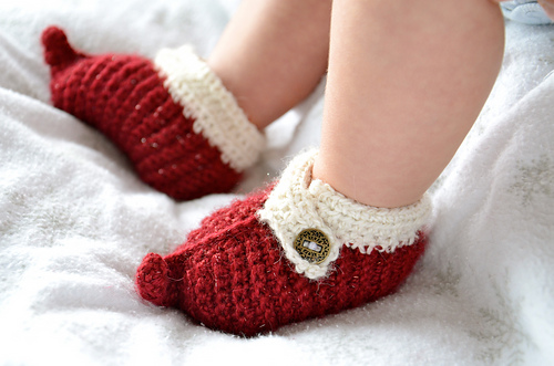 Ravelry: Jolly Elf Booties pattern by Adrian Roadman