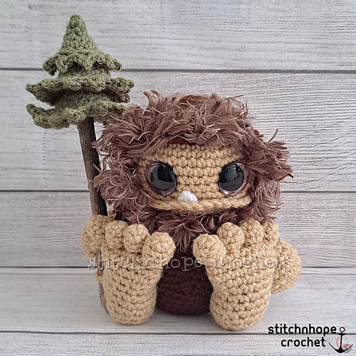 Ravelry: Bog the Bigfoot & Yip the Yeti pattern by Stitchnhope Crochet