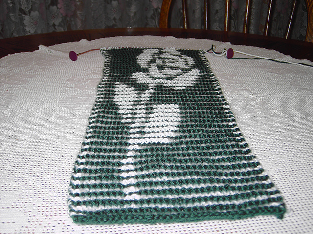 Ravelry: Single Rose Illusion Scarf pattern by Amy-lynne Mitchell