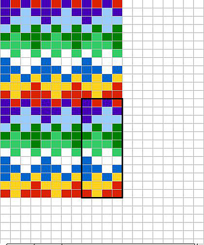 Ravelry: Allover crosses chart pattern by Sandra Jäger