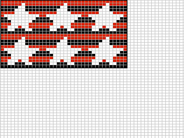 Ravelry: Stripes and stars chart pattern by Sandra Jäger