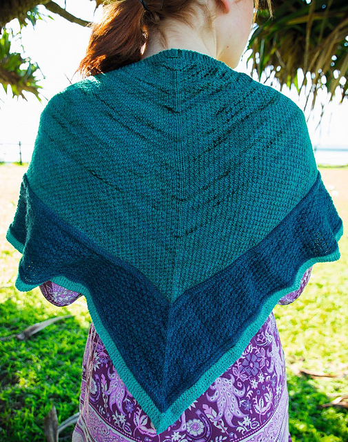 Ravelry: Textured Triangle pattern by Melissa Deutsch Scott