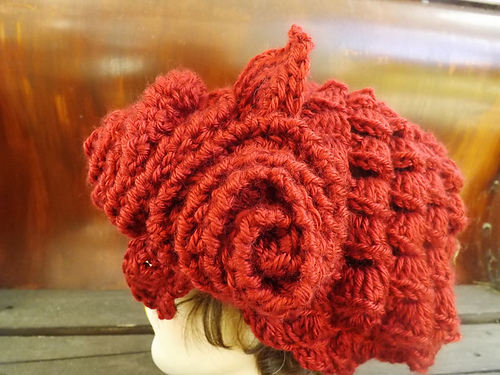 Ravelry: KAREN Shell Stitch Crochet Beret Hat with Flowers pattern by ...