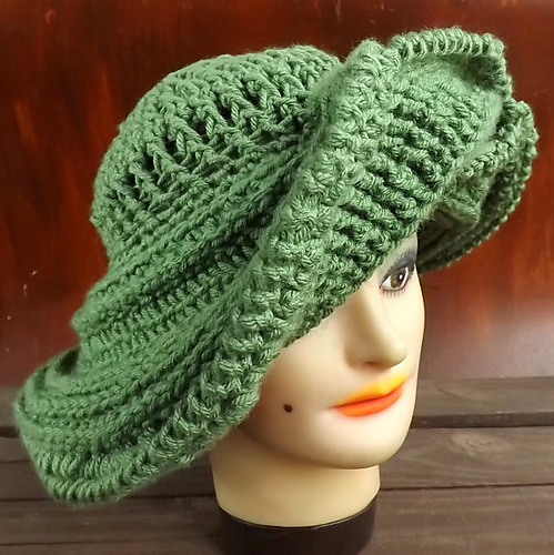 Ravelry: FRONTIER Crochet Wide Brim Hat pattern by strawberrycouture