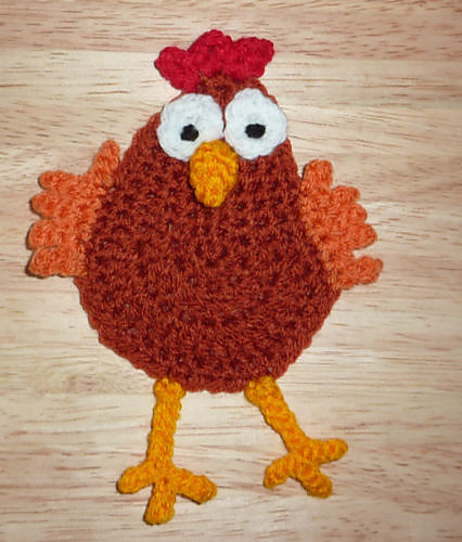 Ravelry: Chicken Applique pattern by Heike Strecker