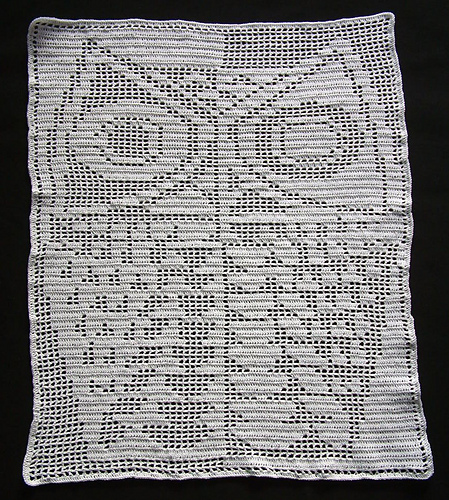 Ravelry: Owl Filet Modern Owl Curtain Wall Panel Chart Graph pattern by ...