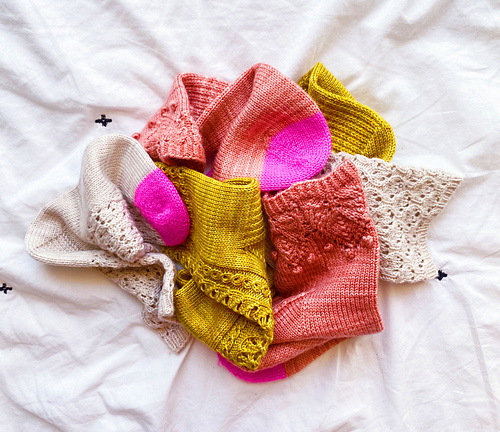 Ravelry: In Bloom Sock Set pattern by Summer Lee